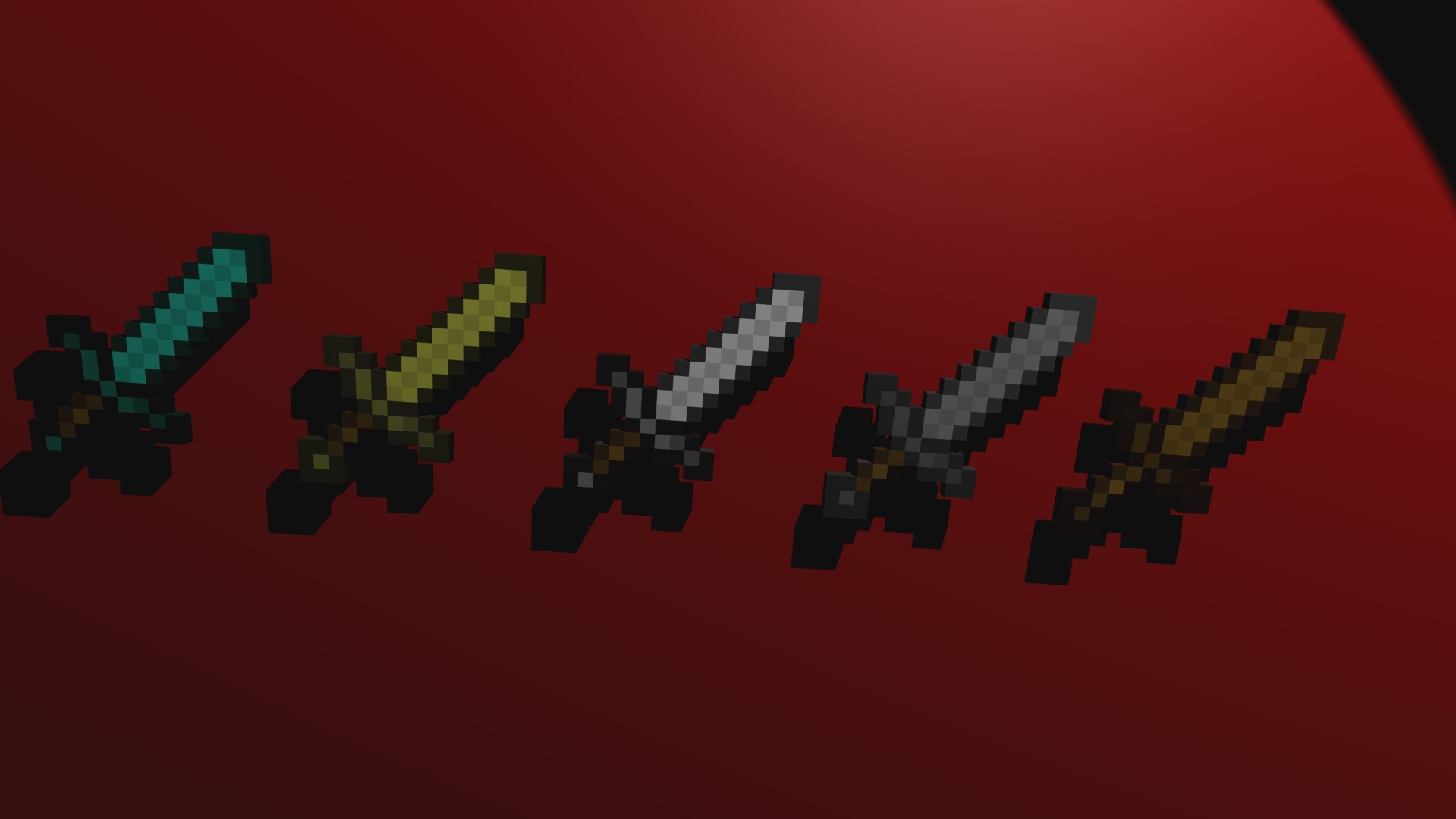 3d Model Sword Minecraft