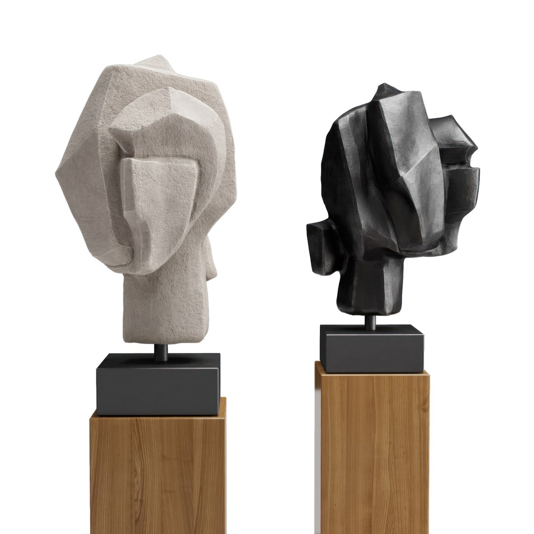 3D Head Cubistic Portret Sculpture - TurboSquid 2198372