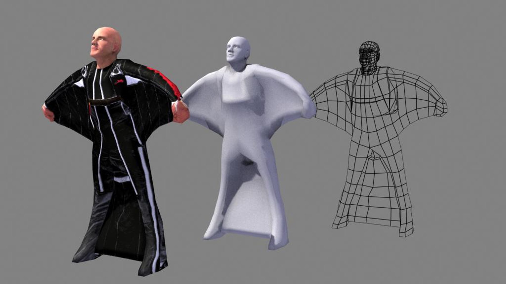 3d Max Birdman Skydiving Wingsuit