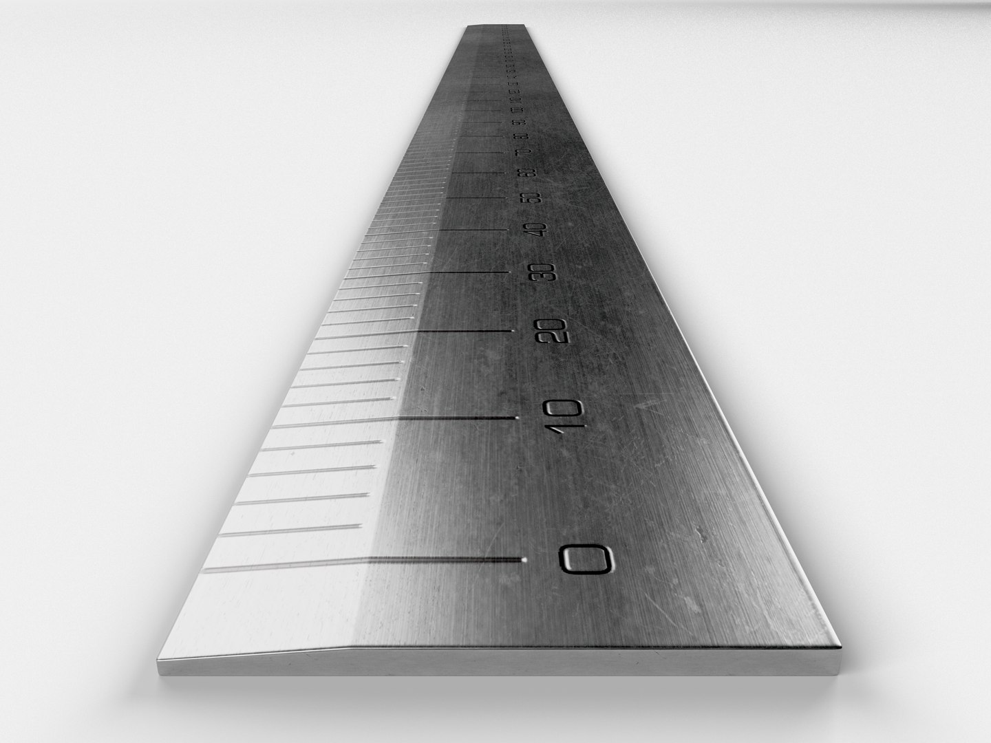 3D Steel Ruler - TurboSquid 1920690