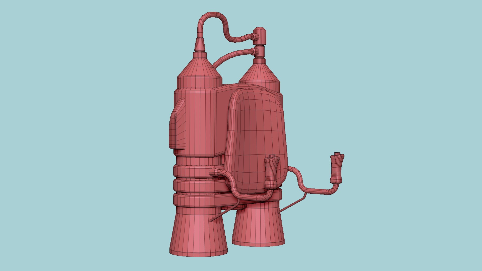 3D Jetpack E09 Green Metal - SciFi Character Design - TurboSquid 1962719
