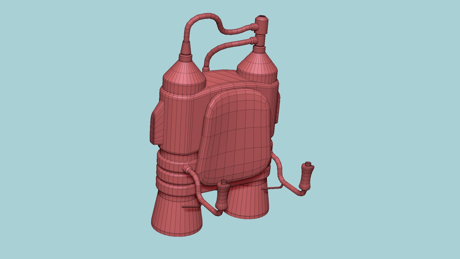 3D Jetpack E09 Green Metal - SciFi Character Design - TurboSquid 1962719