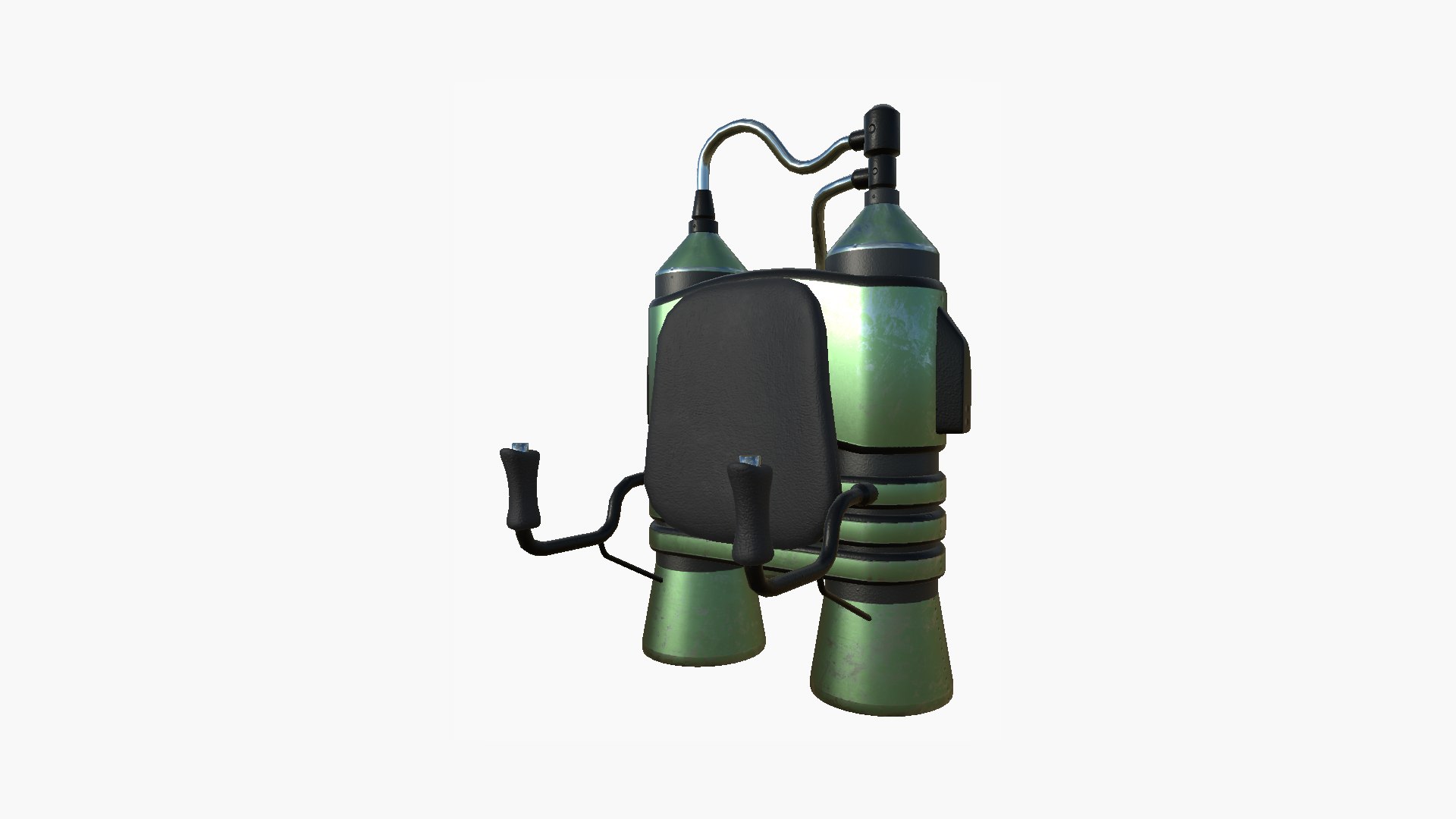 3D Jetpack E09 Green Metal - SciFi Character Design - TurboSquid 1962719