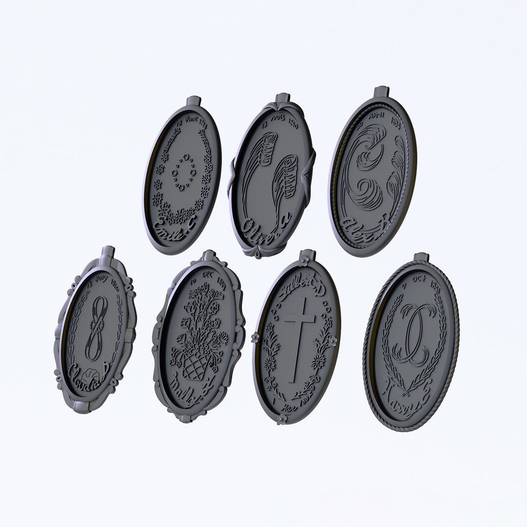 Black Butler Medalions Momento Mori Model - TurboSquid 2268252