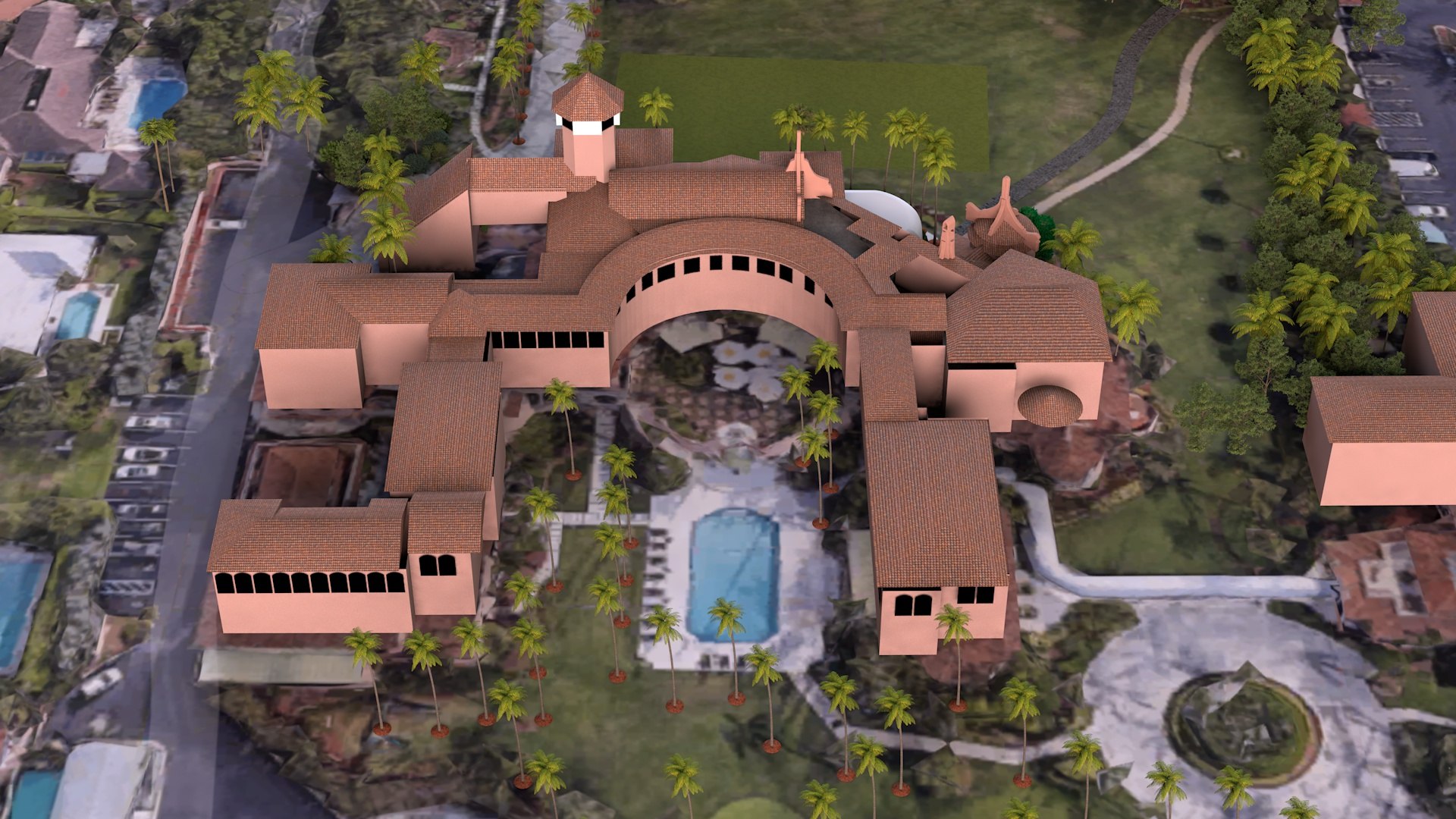 Resort Mar-a-lago House Building 3D Model - TurboSquid 1505314
