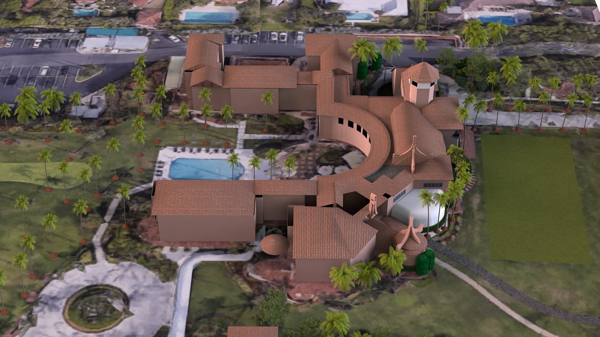 Resort Mar-a-lago House Building 3D Model - TurboSquid 1505314