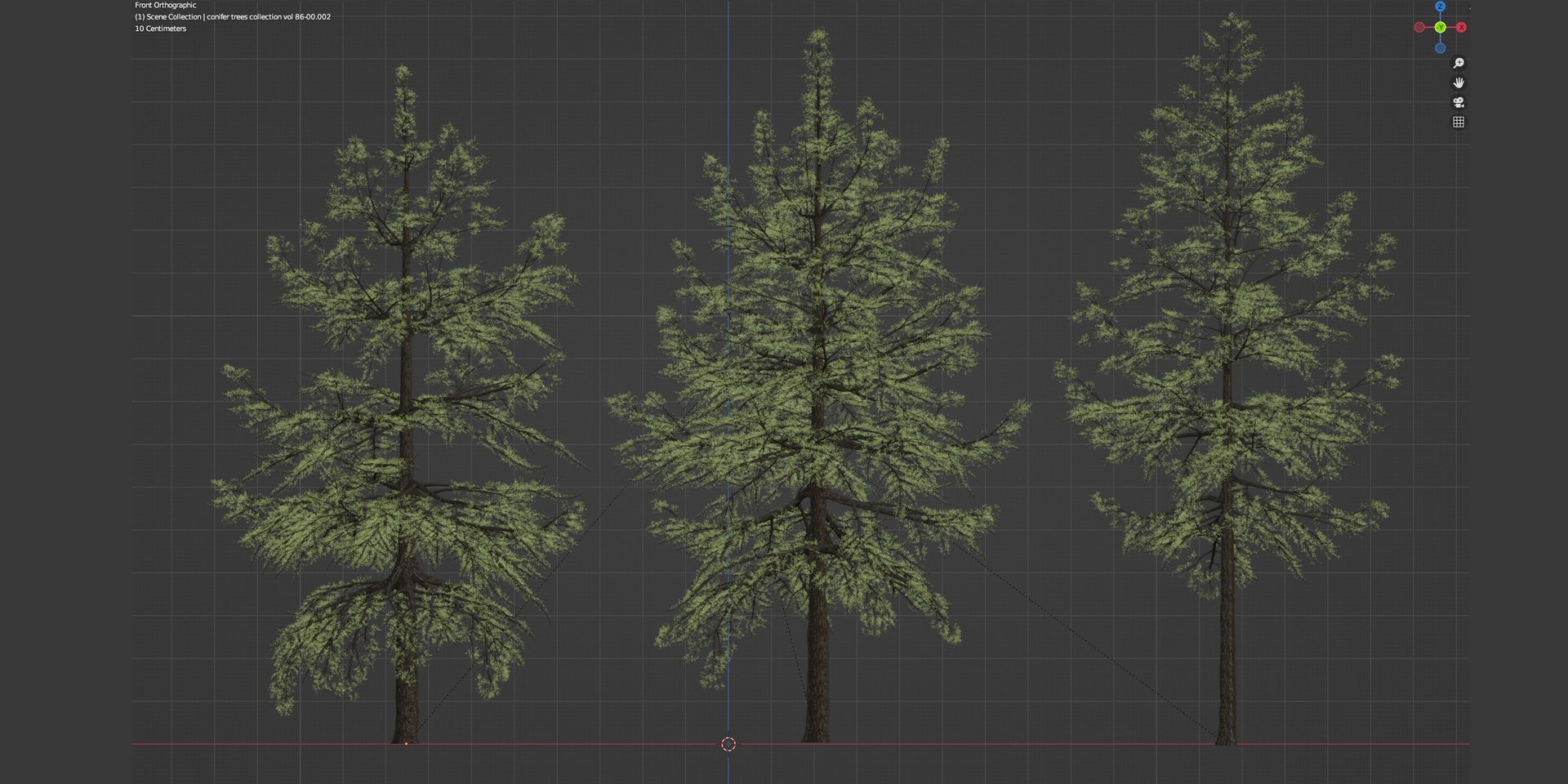 3D Conifer Trees Collection Vol 86-Blender - TurboSquid 2132493