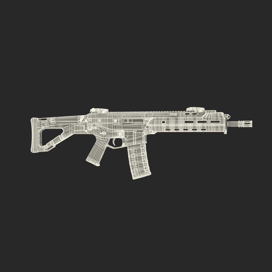 3d Adaptive Combat Rifle Carbine Model