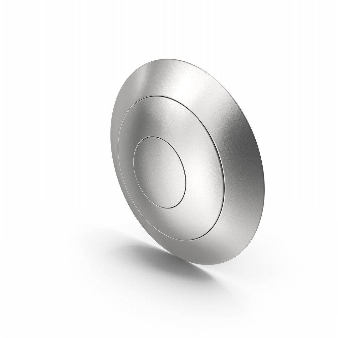 Silver Round Shield 3D Model - TurboSquid 2046068