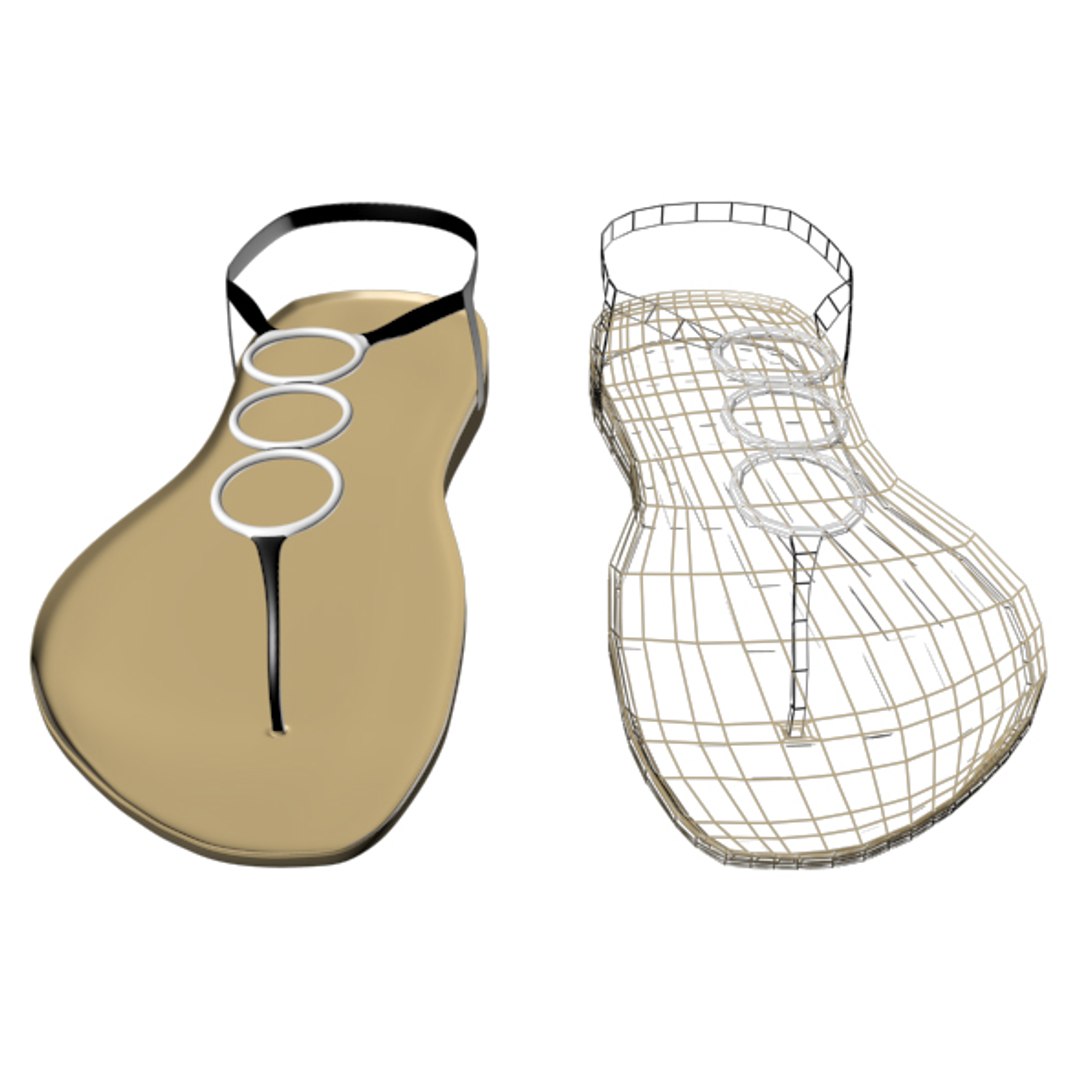 Sandal 01 3D Model - TurboSquid 1445626