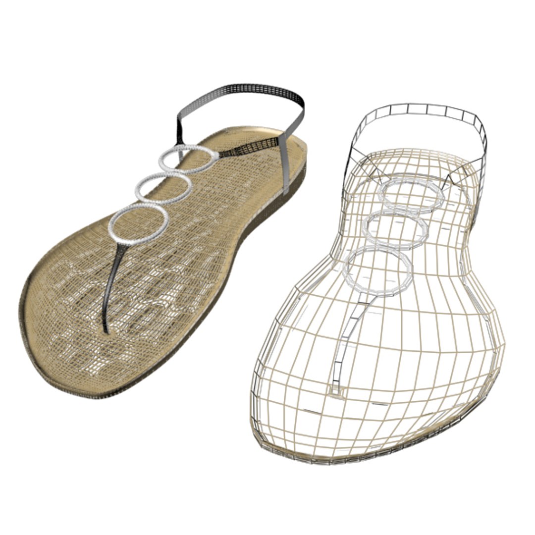 Sandal 01 3D Model - TurboSquid 1445626