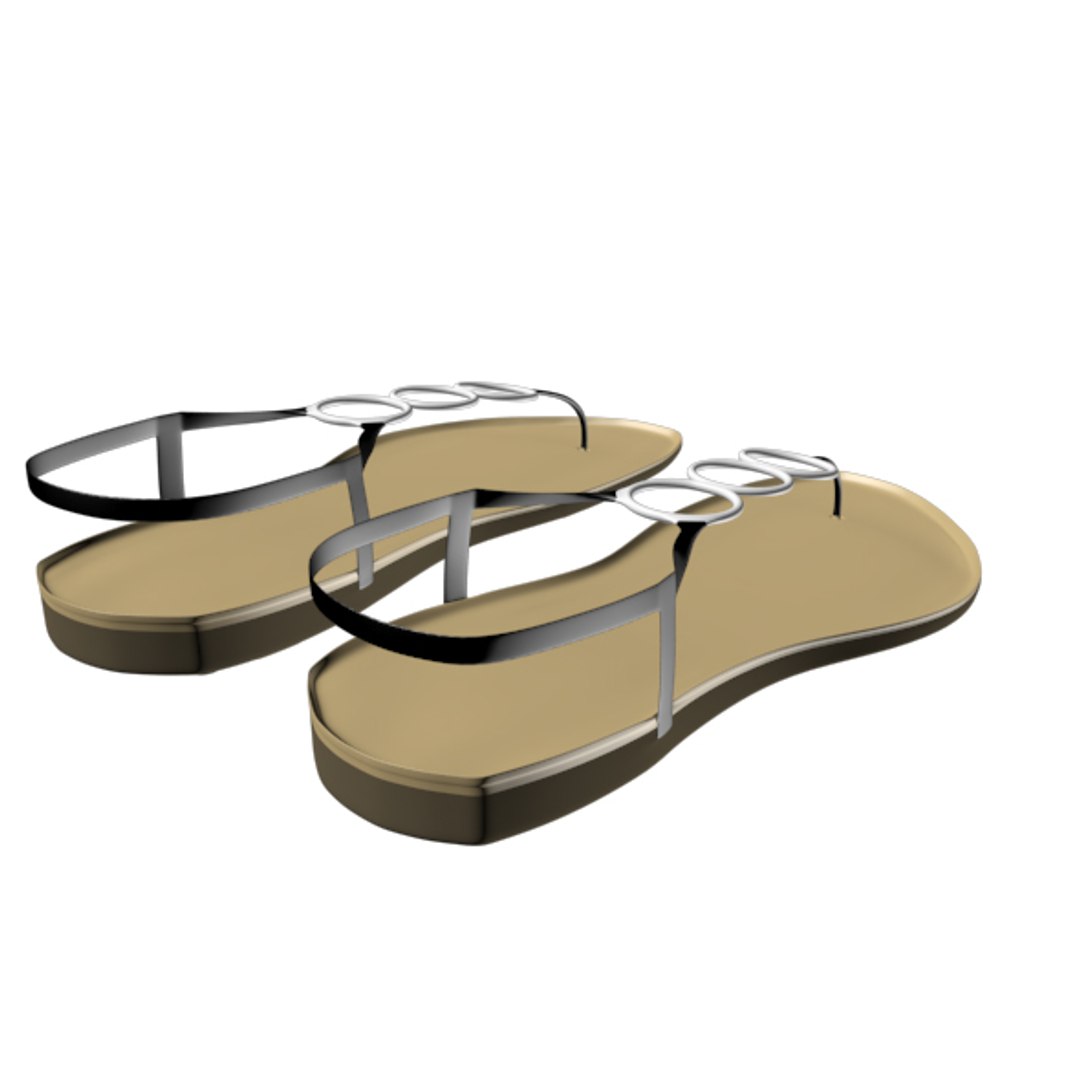 Sandal 01 3D Model - TurboSquid 1445626