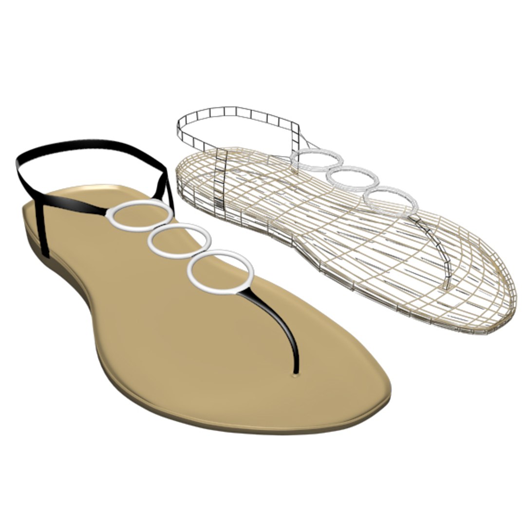 Sandal 01 3D Model - TurboSquid 1445626