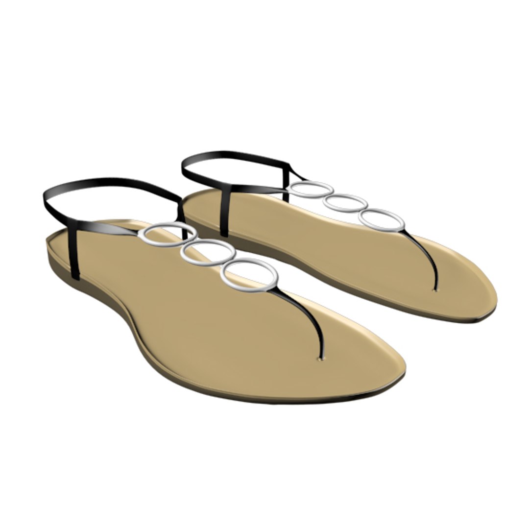 Sandal 01 3D Model - TurboSquid 1445626