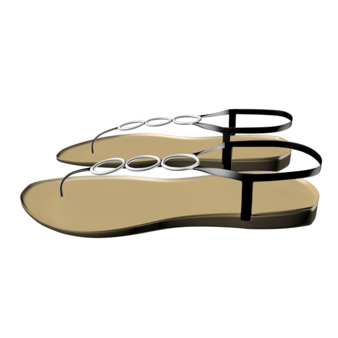 Sandal 01 3D Model - TurboSquid 1445626