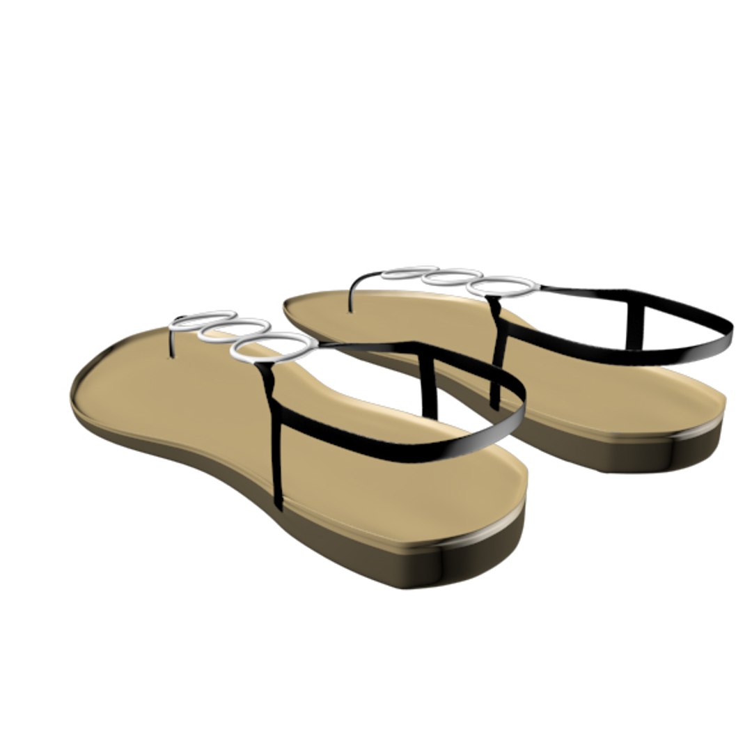 Sandal 01 3D Model - TurboSquid 1445626