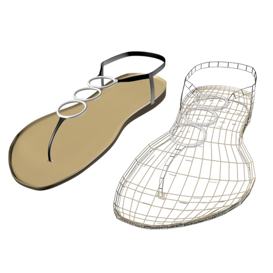 Sandal 01 3D Model - TurboSquid 1445626