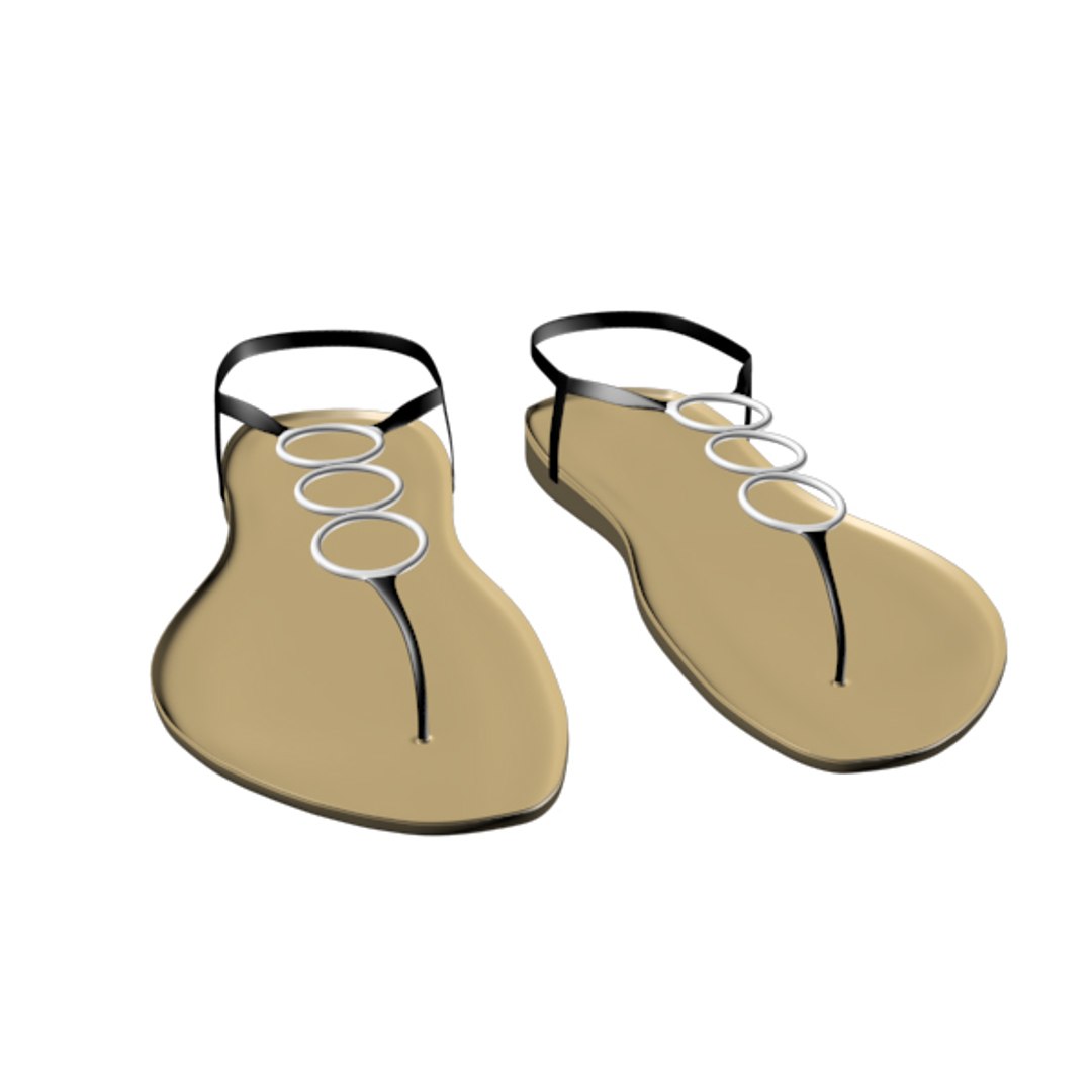 Sandal 01 3D Model - TurboSquid 1445626