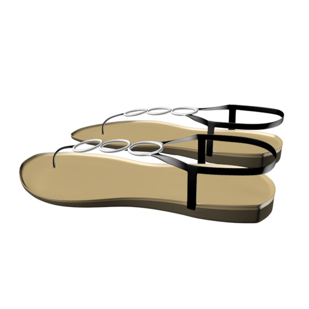 Sandal 01 3D Model - TurboSquid 1445626