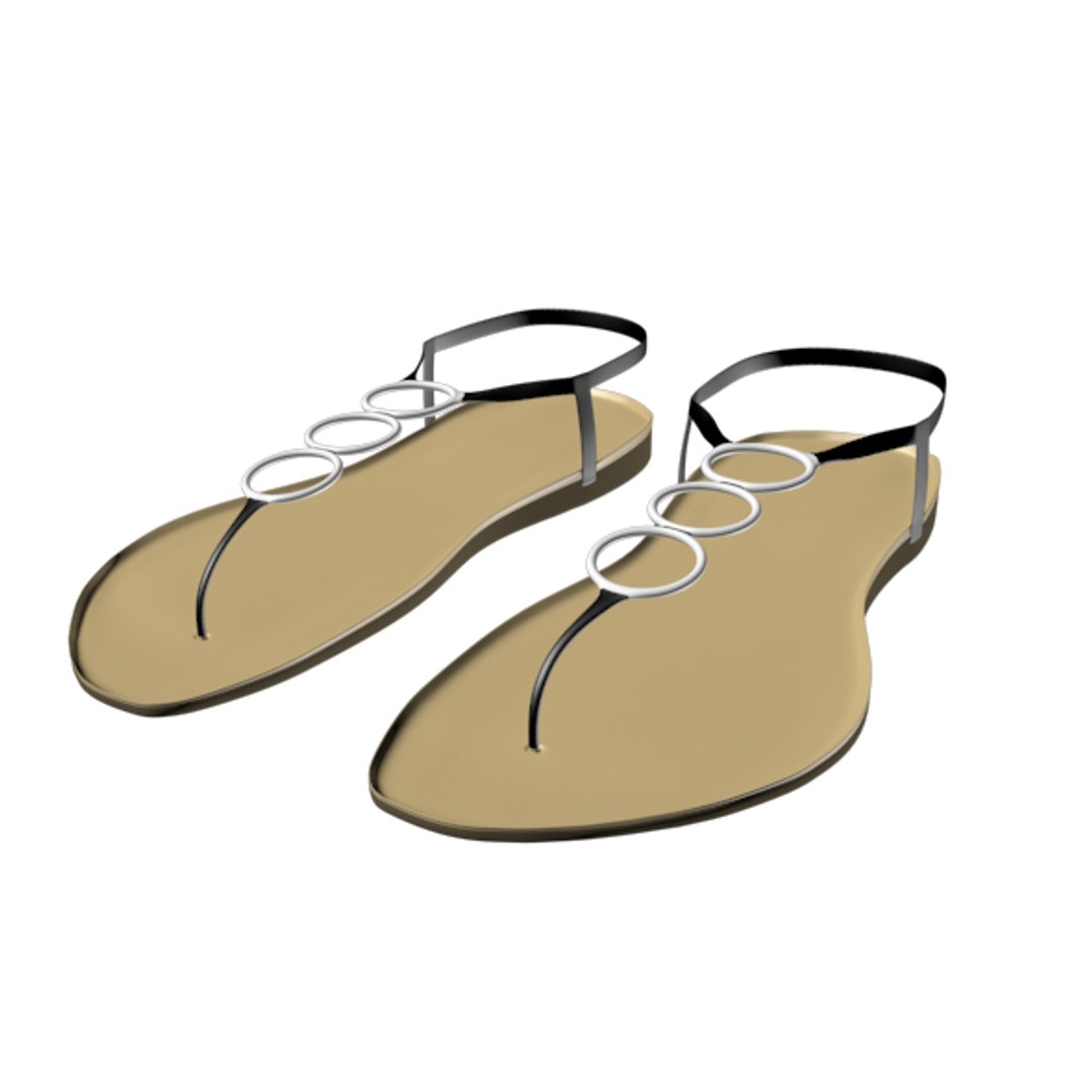 Sandal 01 3D Model - TurboSquid 1445626
