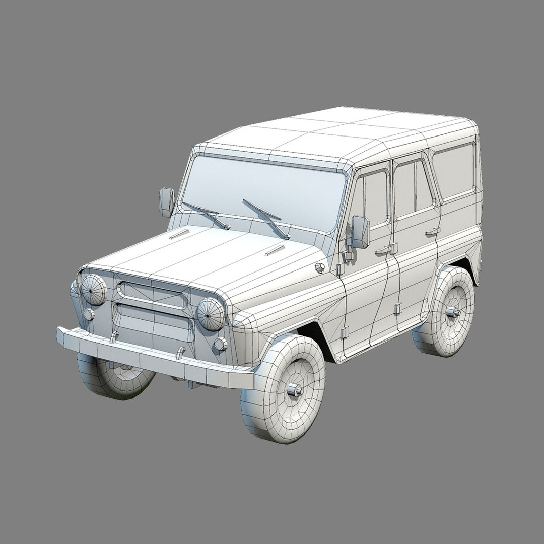 Russian Military Uaz-3151 3d Model