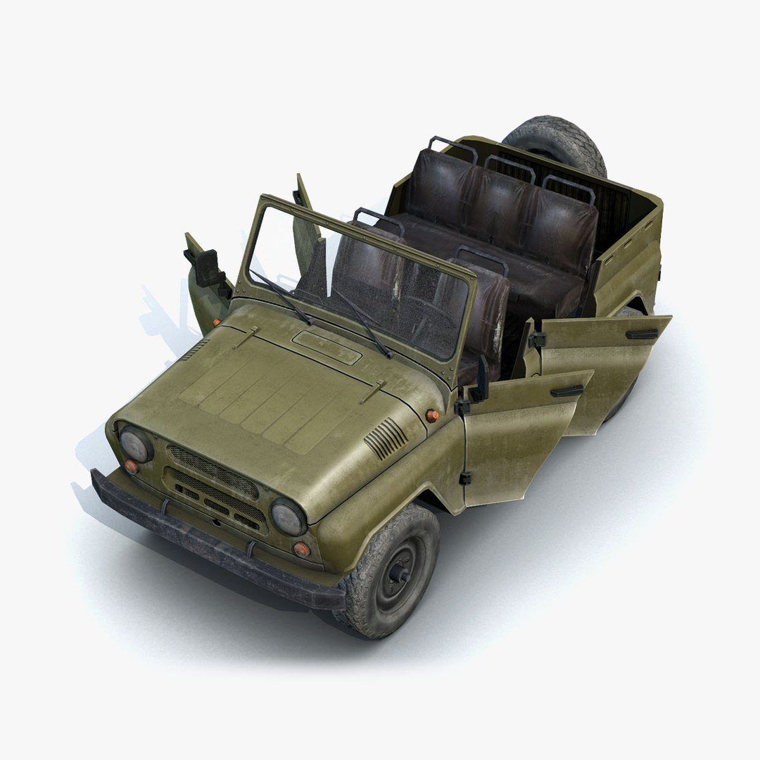 Russian Military Uaz-3151 3d Model