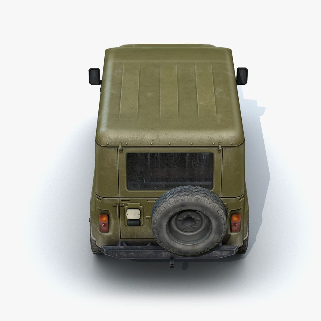 Russian Military Uaz-3151 3d Model