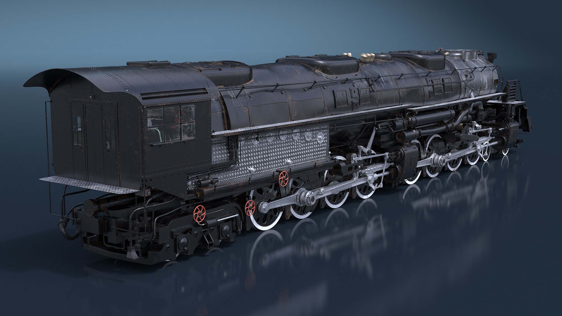 3D Worn Locomotive Rigged For Maya Model - TurboSquid 2319054