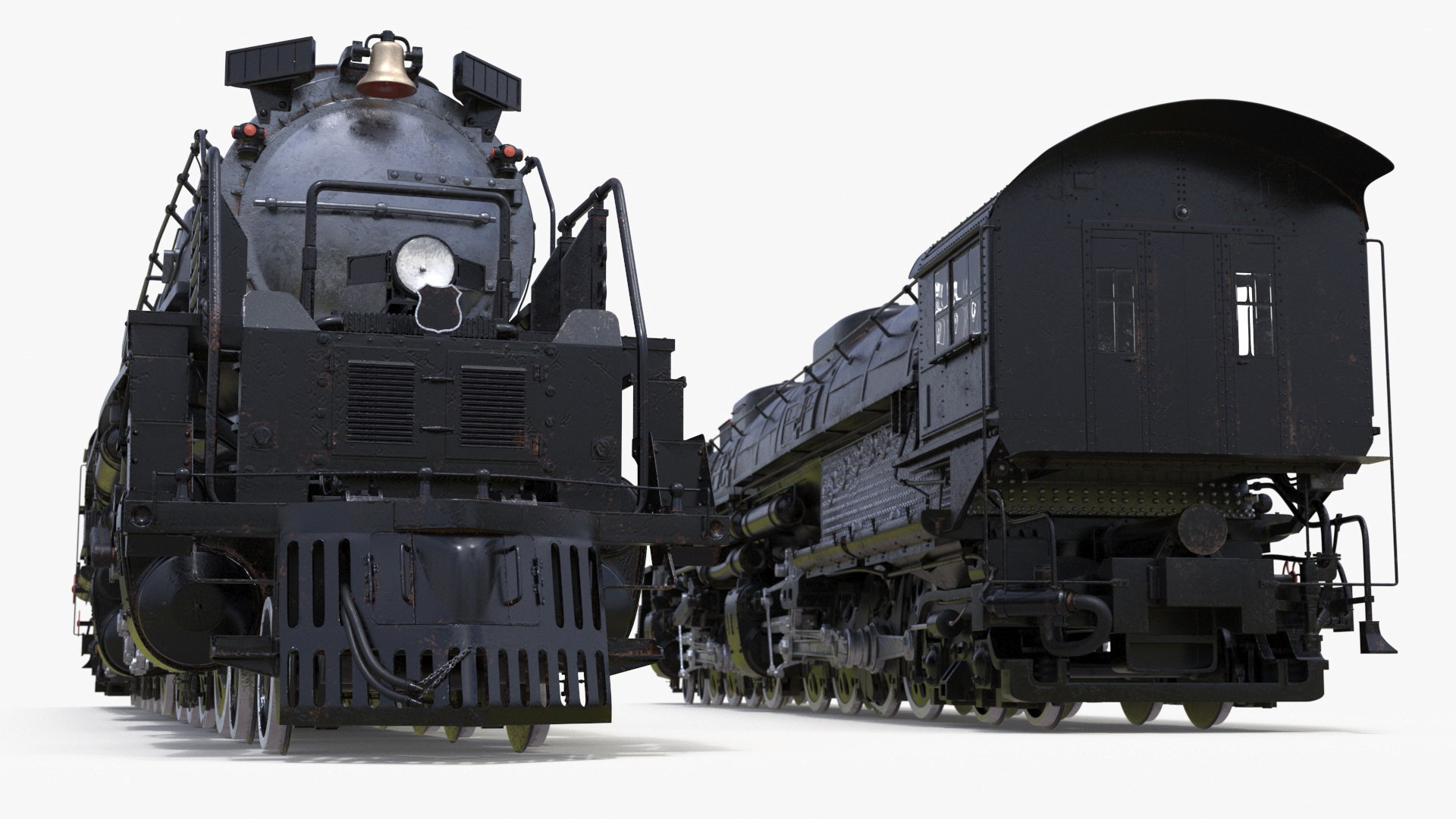 3D Worn Locomotive Rigged For Maya Model - TurboSquid 2319054