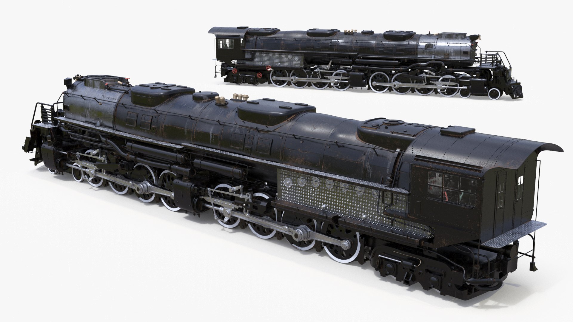 3D Worn Locomotive Rigged For Maya Model - TurboSquid 2319054
