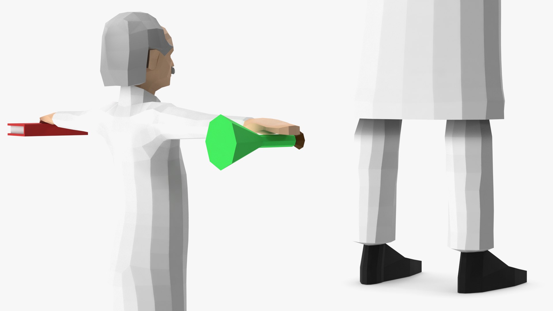 3D Scientist Low Poly Rigged For Maya - TurboSquid 2194210