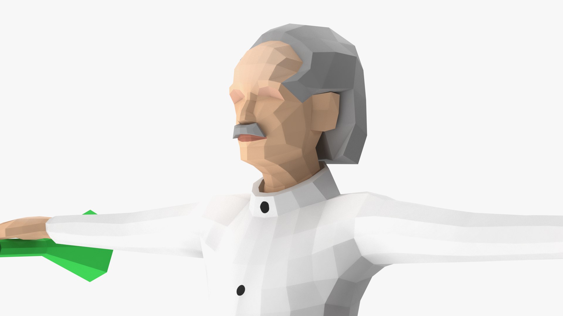 3D Scientist Low Poly Rigged For Maya - TurboSquid 2194210