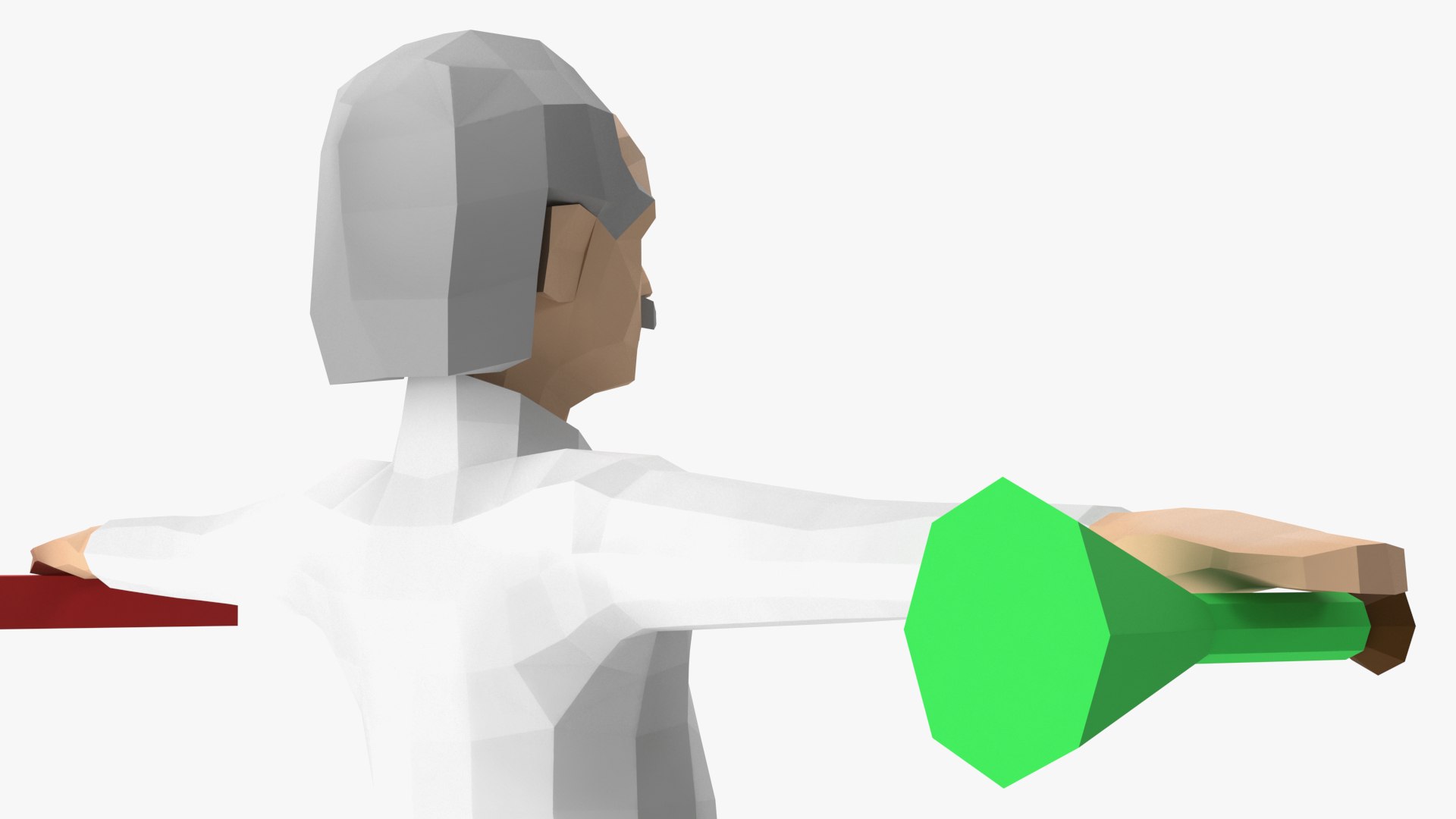 3D Scientist Low Poly Rigged For Maya - TurboSquid 2194210