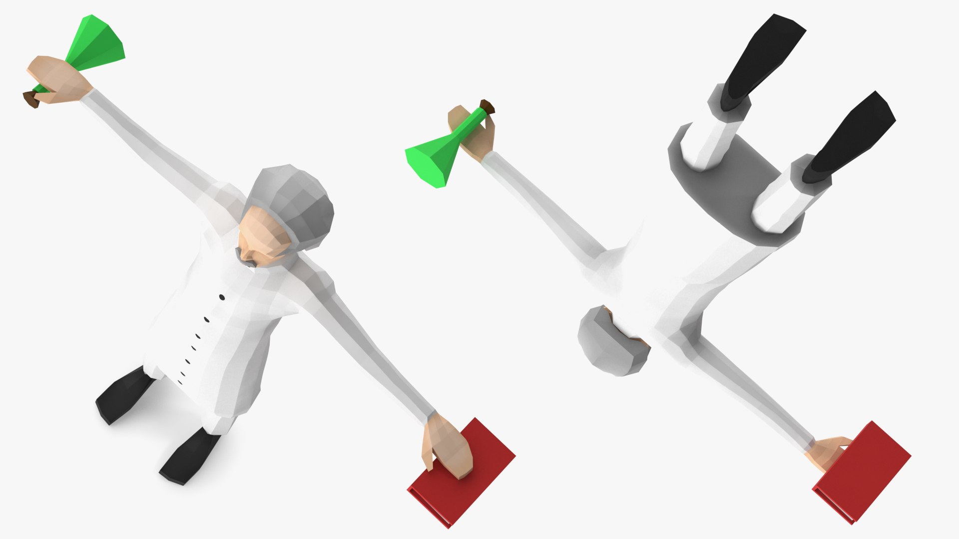 3D Scientist Low Poly Rigged For Maya - TurboSquid 2194210