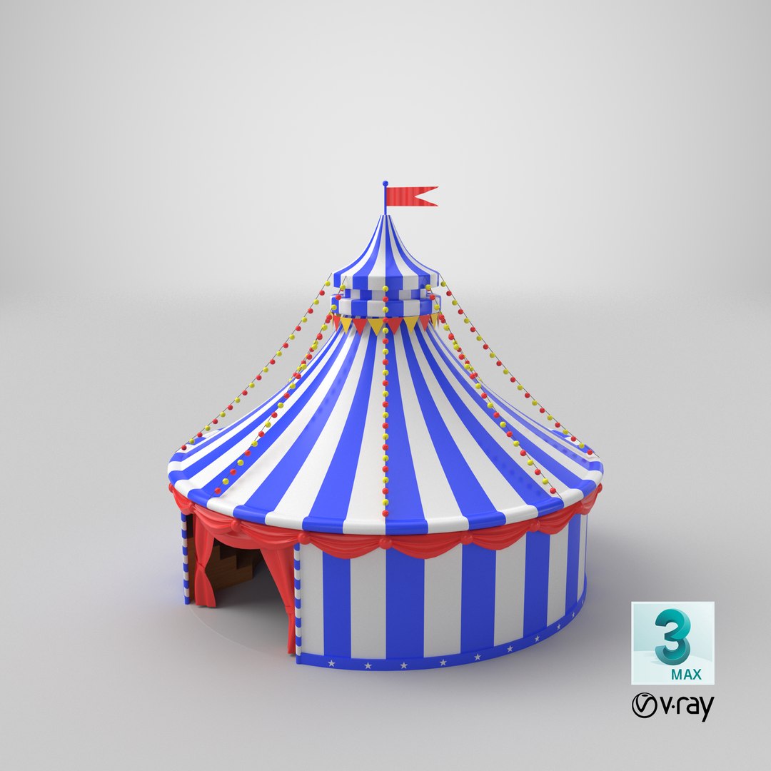 3D Model Circus Tent 07 - TurboSquid 2080427
