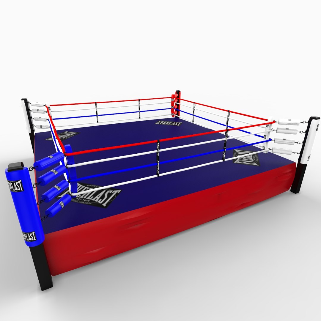 3d boxing ring model