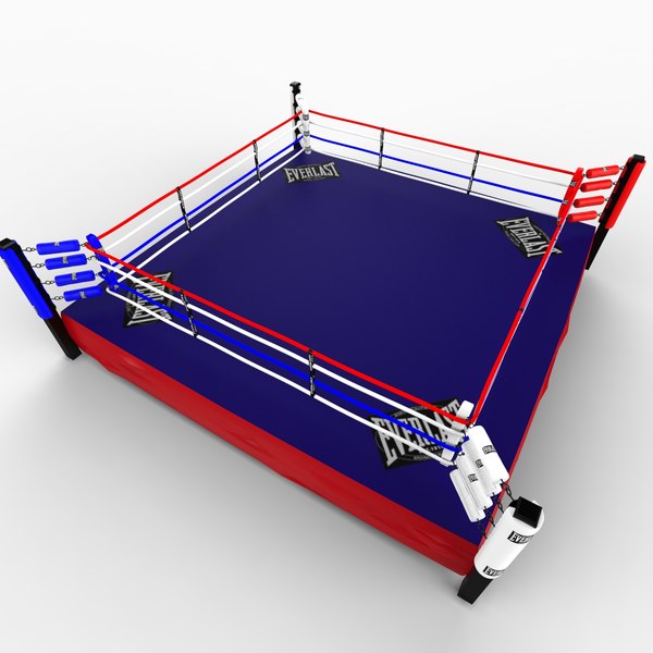 3d boxing ring model