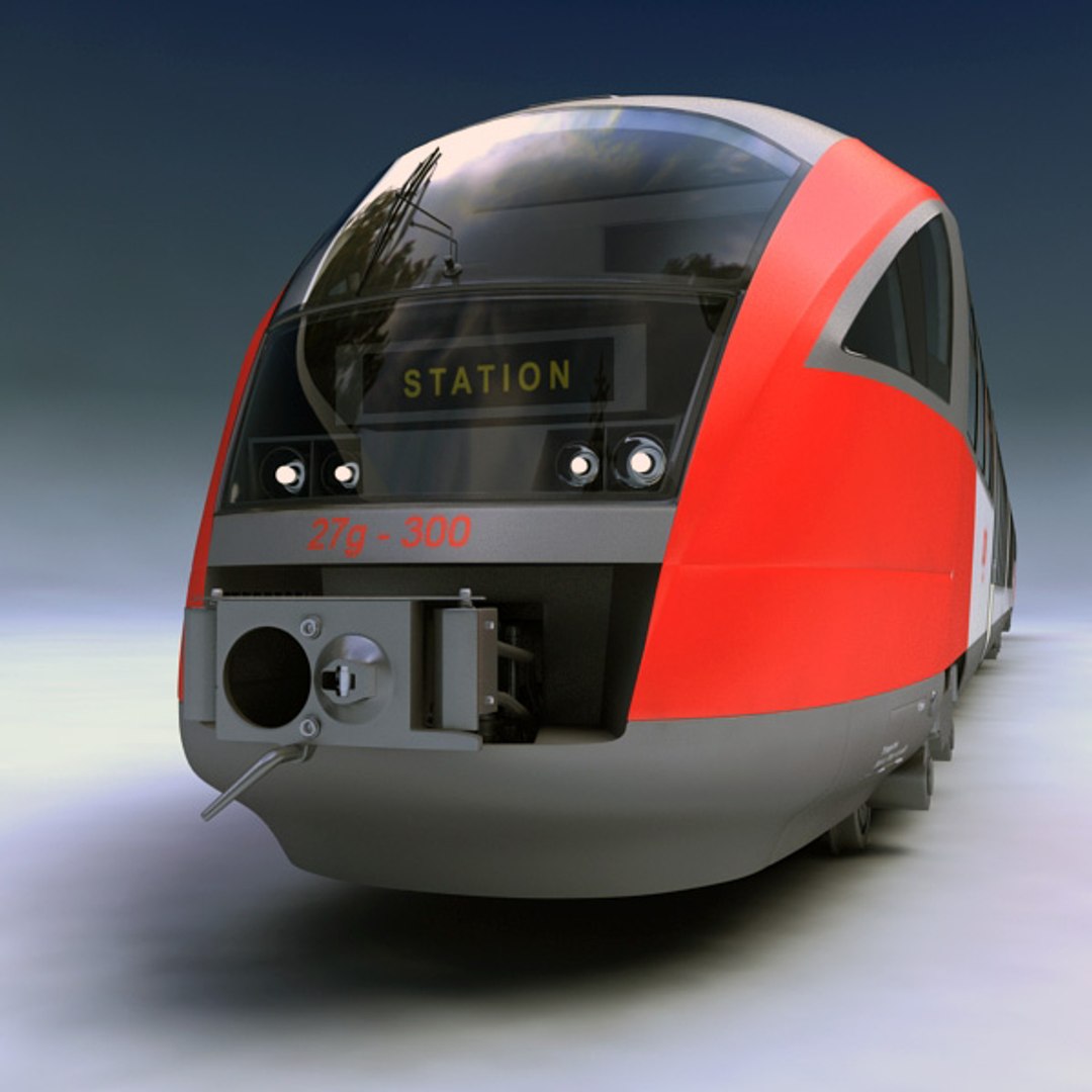 train - siemens desiro 3d obj