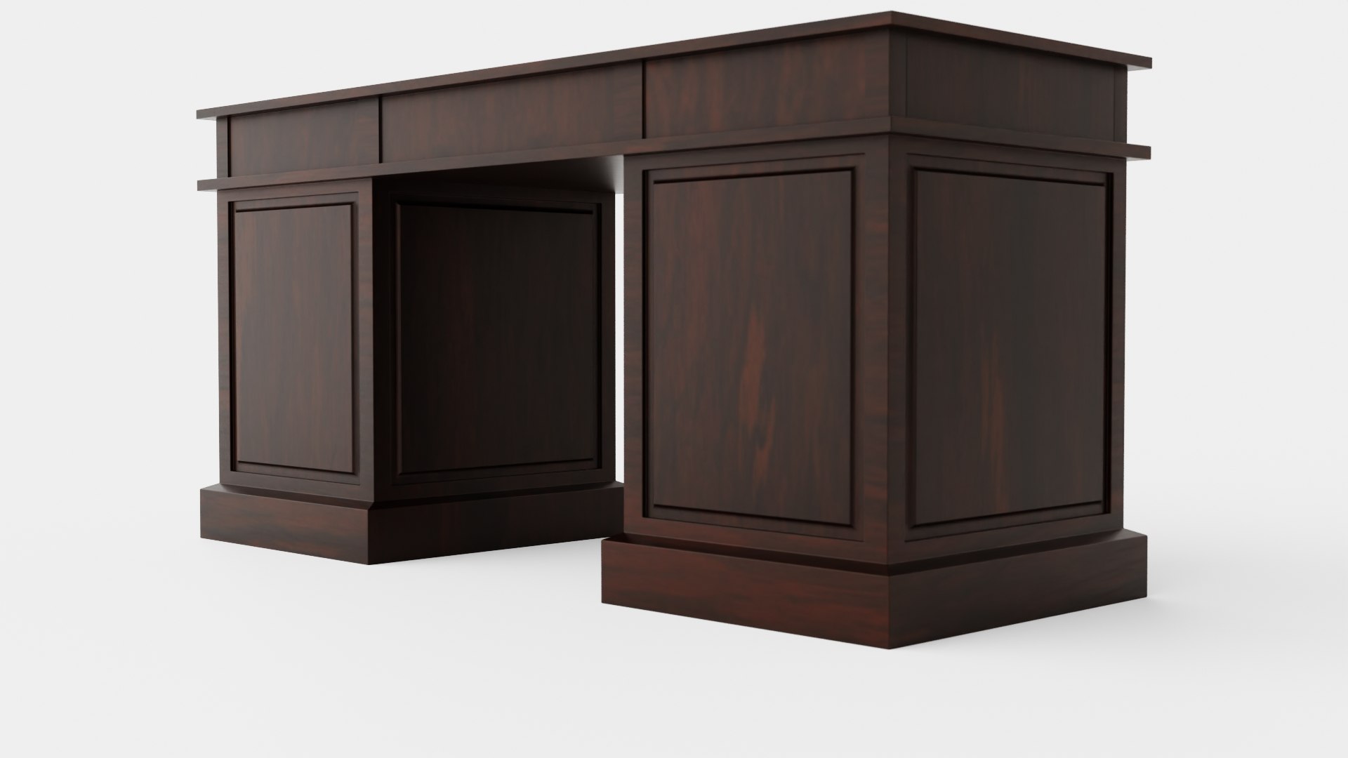 3D Wall Street Desk English - TurboSquid 2264060
