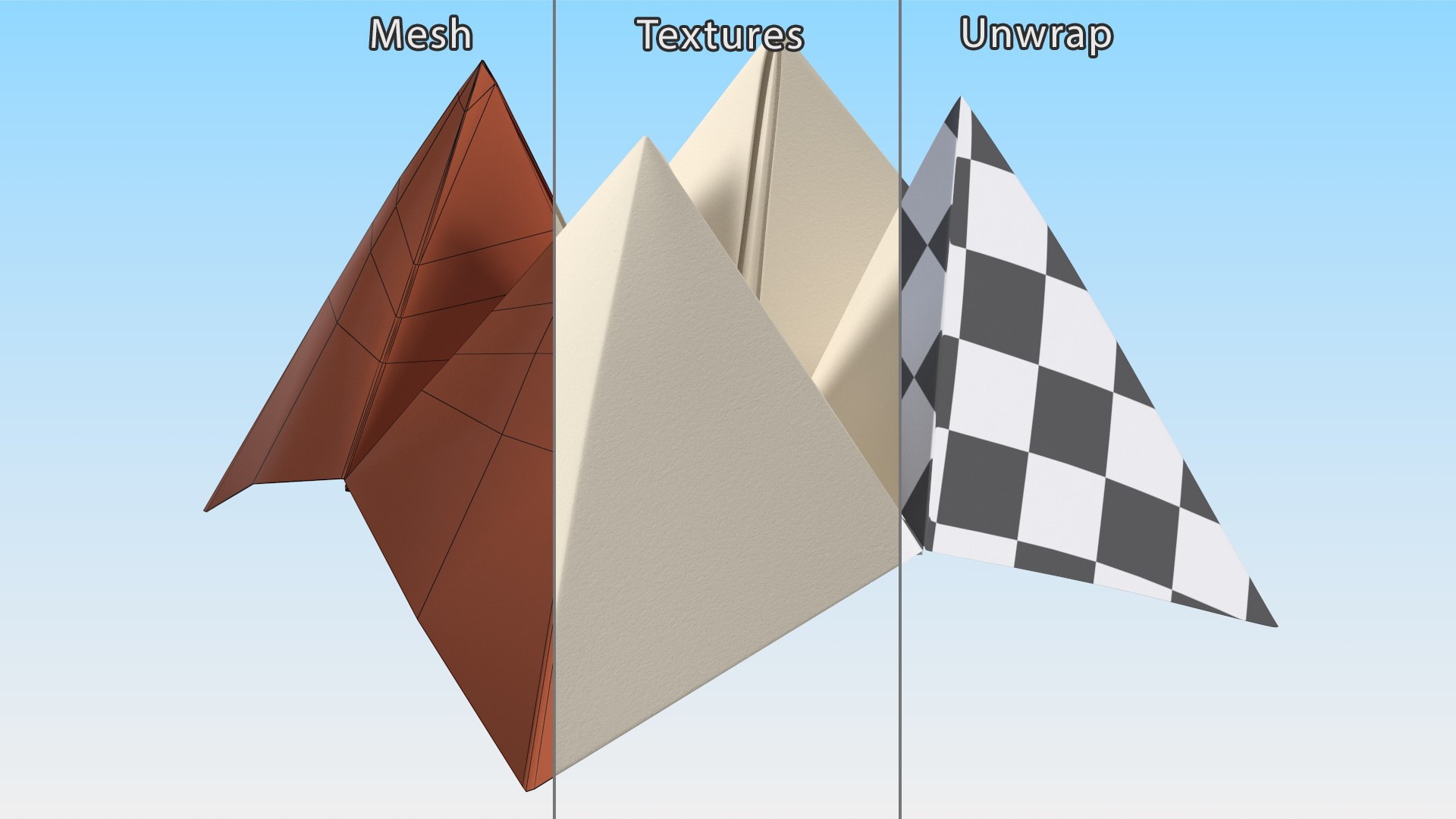 3D Cootie Catcher Origami model - TurboSquid 2062558