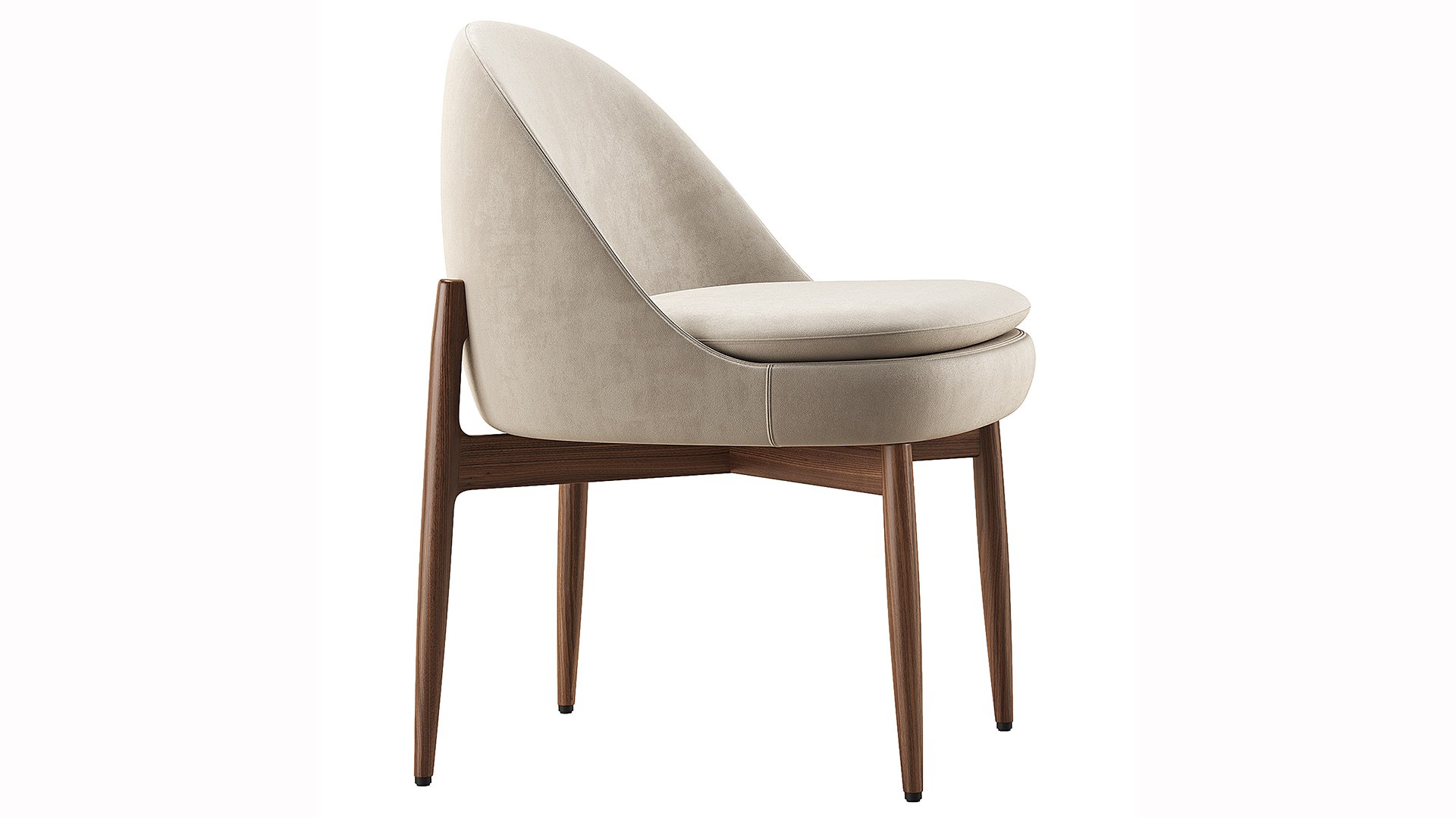3D Model Sendai Dining Chair Minotti - TurboSquid 1979764