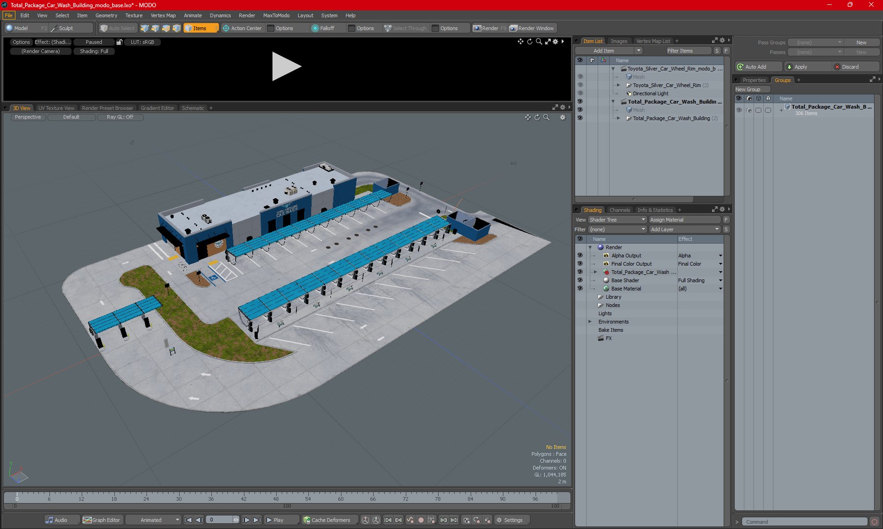Total Package Car Wash Building Model - TurboSquid 2059824
