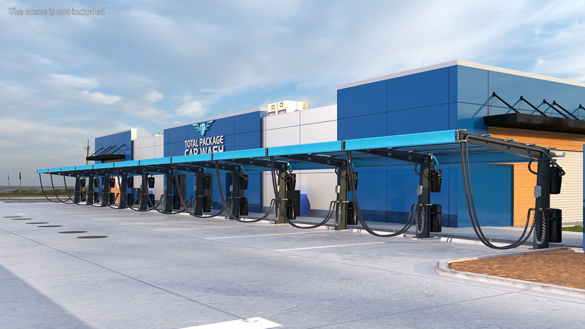 Total Package Car Wash Building model - TurboSquid 2059824