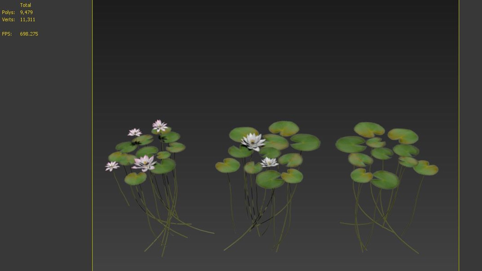 Nymphaeaceae Water Lily 3D Model - TurboSquid 1947187
