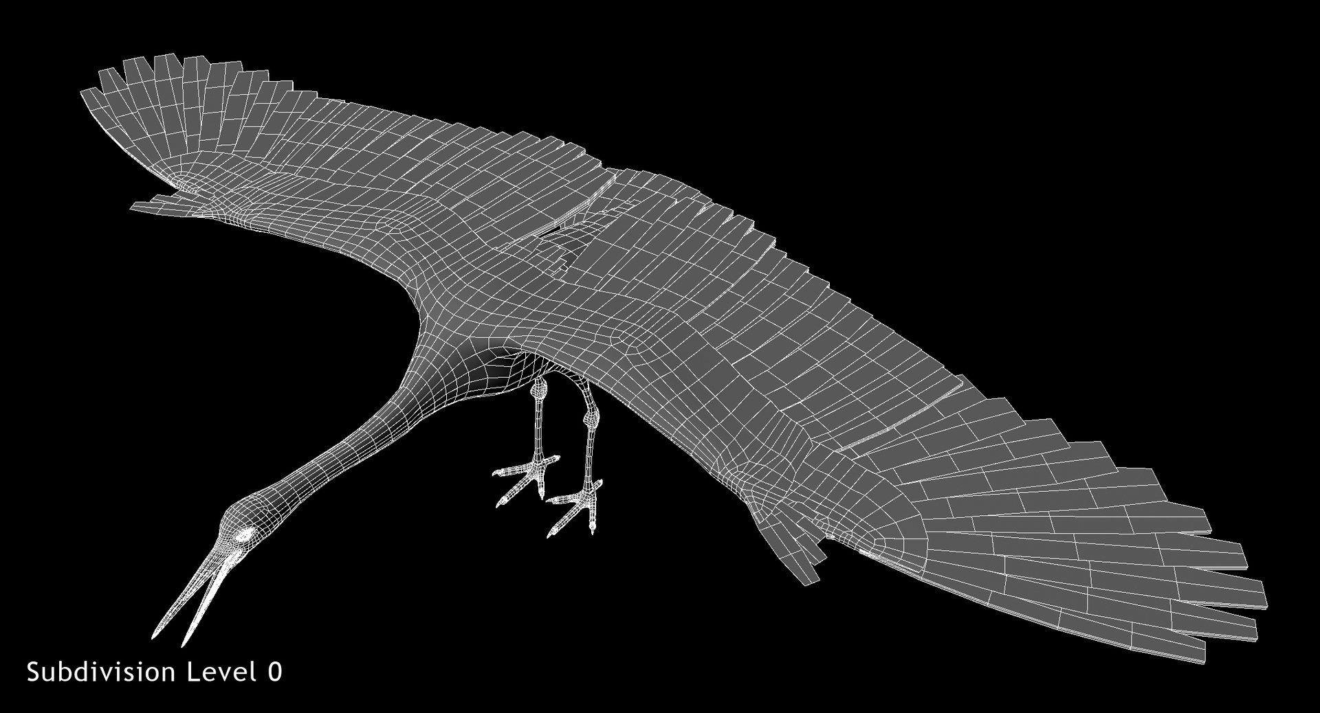3D rigged red-crowned crane - TurboSquid 1376713