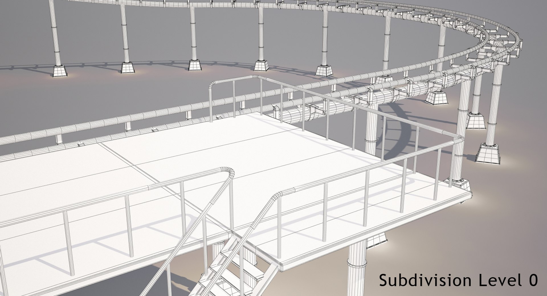 3D Roller Coaster Track - TurboSquid 1211915