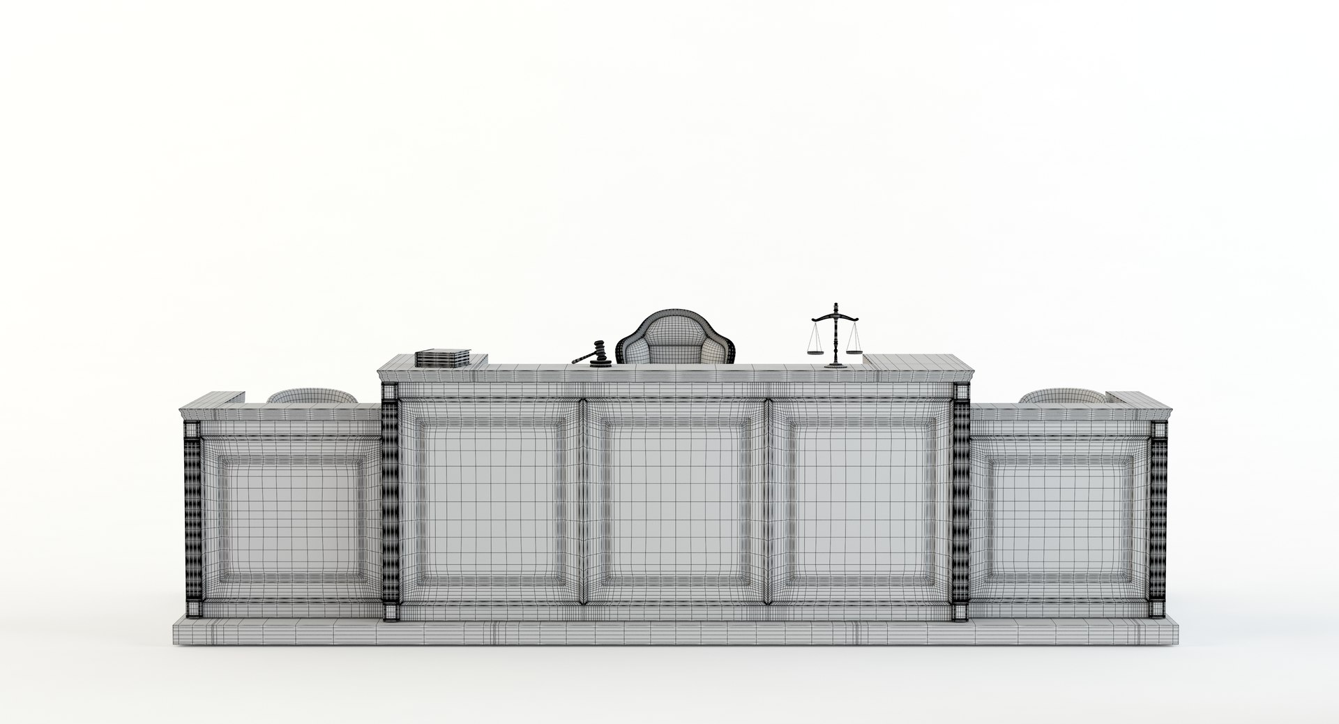 3D Court Room Courtroom - TurboSquid 1419146