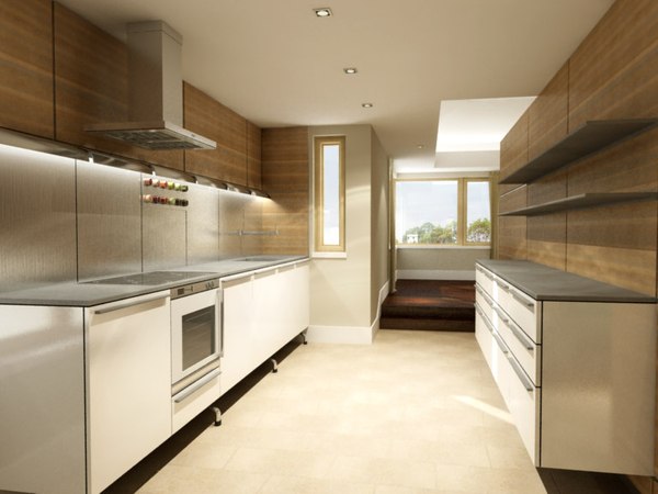 3d modern kitchen model