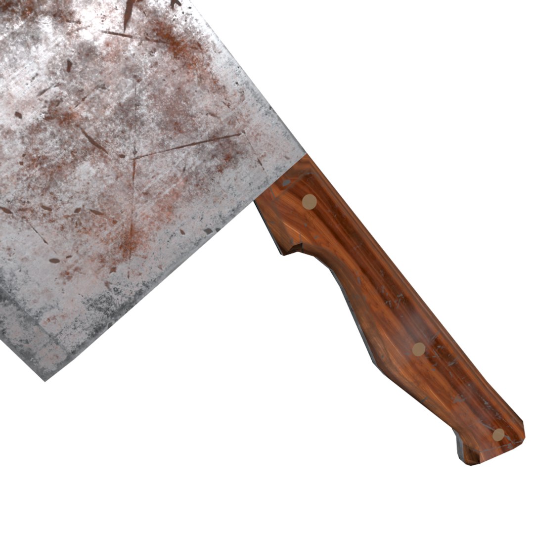 3d Butcher Knife Rusty