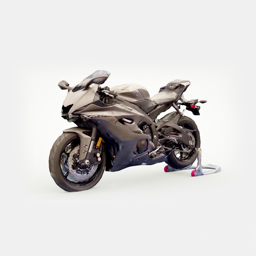 3D модель Yamaha R6 2021 grey lowpoly - TurboSquid 1934512